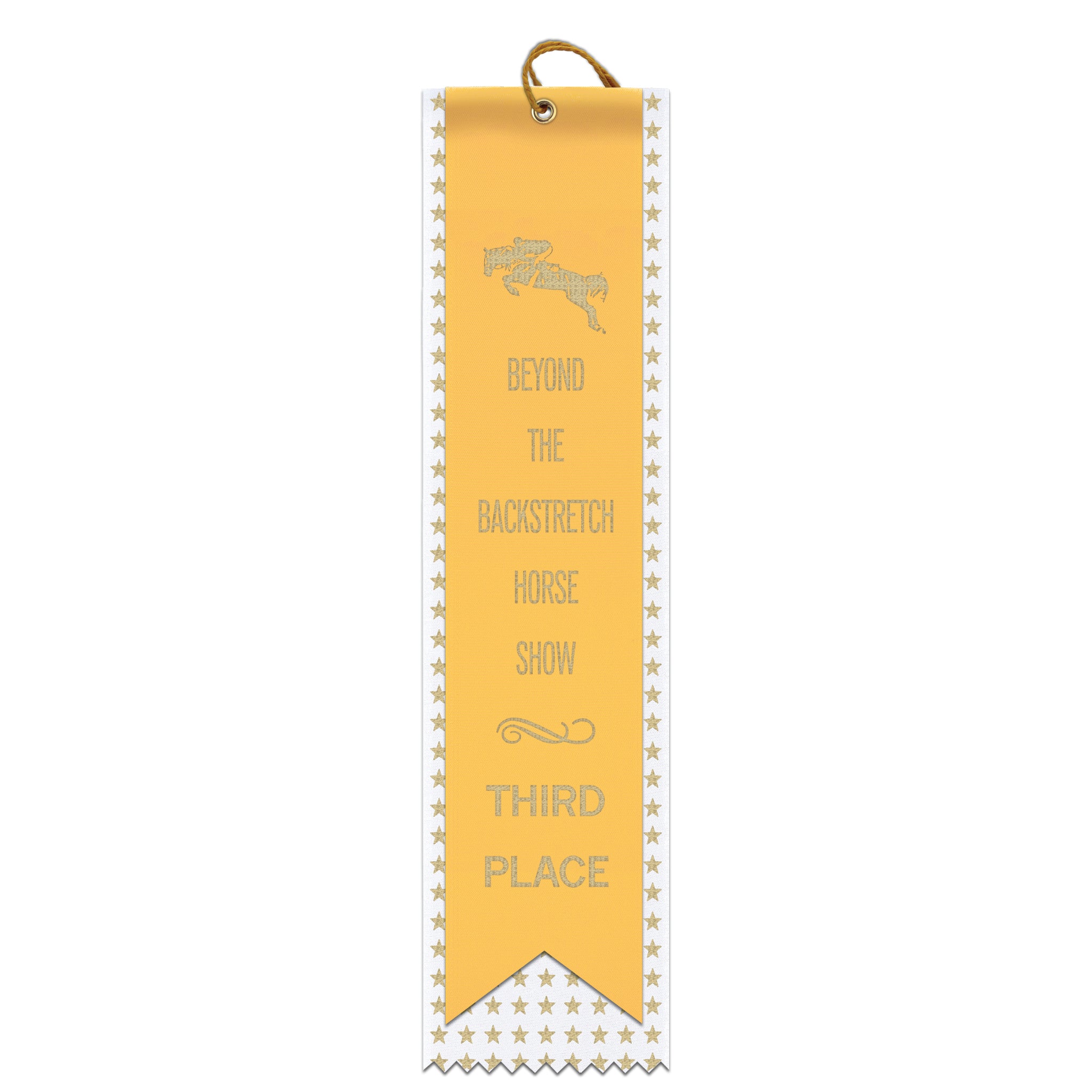 2-1/2" X 10" Star Square Top 2 Layered Ribbon | Image Award Ribbons